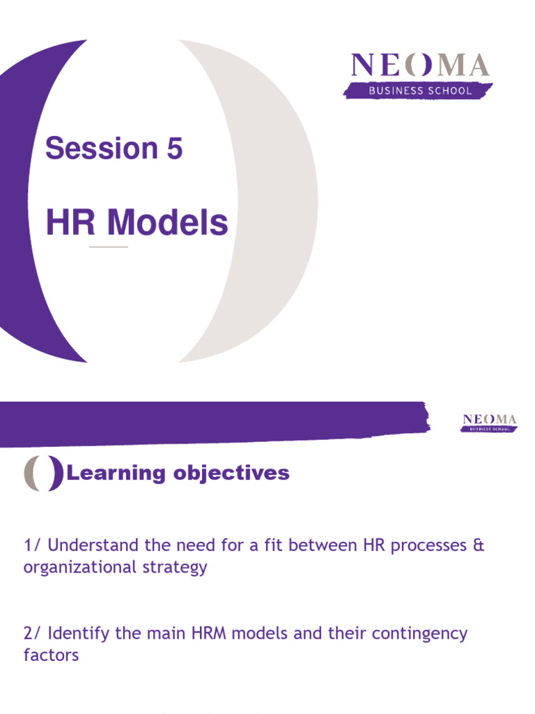Session 5 - HR Models - HG 2023 | PDF | Human Resource Management ...