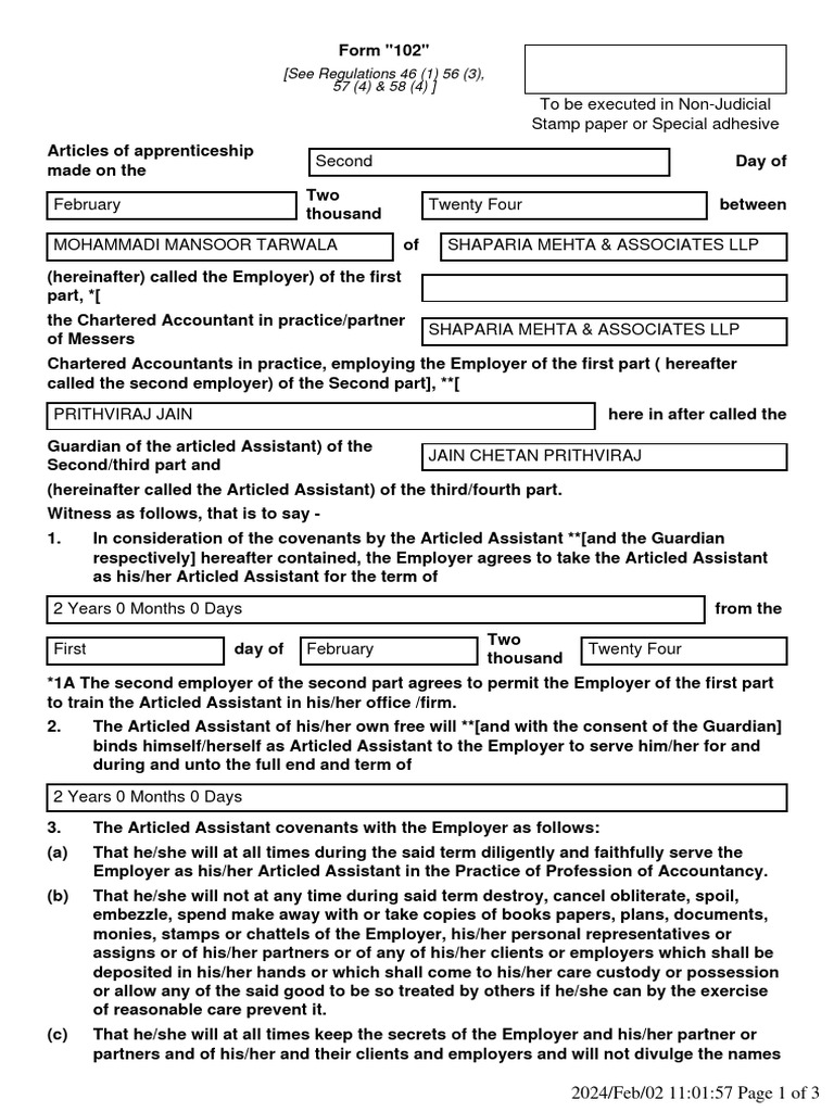 Form 102 | Download Free PDF | Accountant | Cheque
