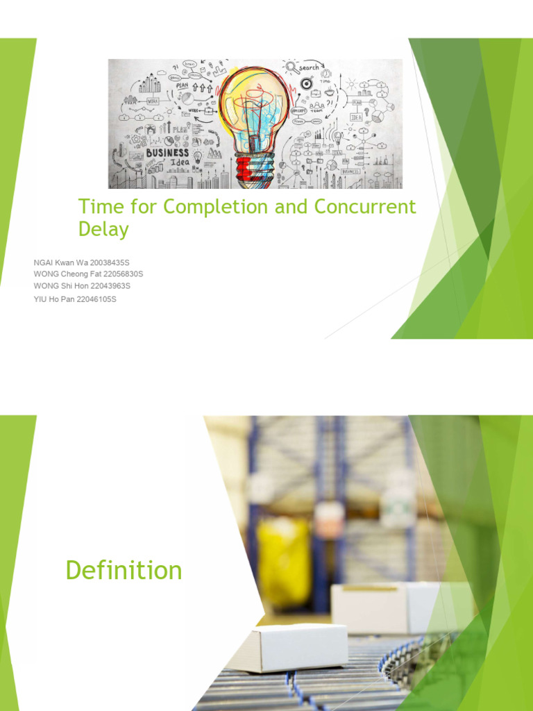 SEHS3282-Topic 3 - Time For Completion and Concurrent Delay - Group 6 ...