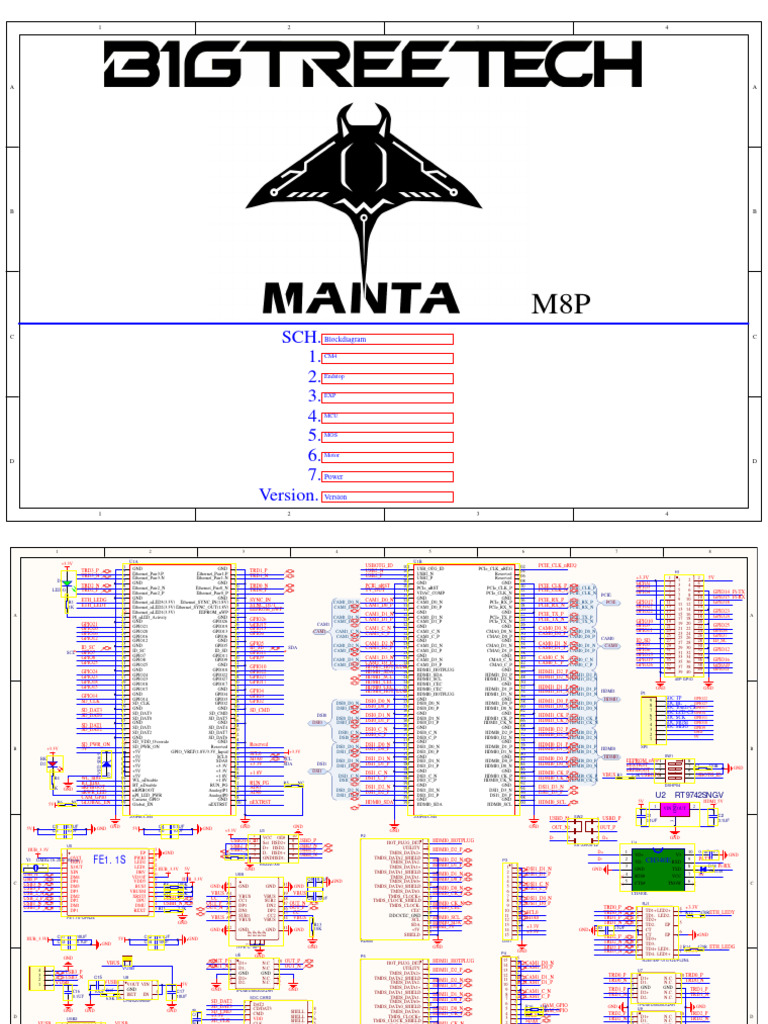 Bigtreetech Manta m8p v1.1-Sch | PDF