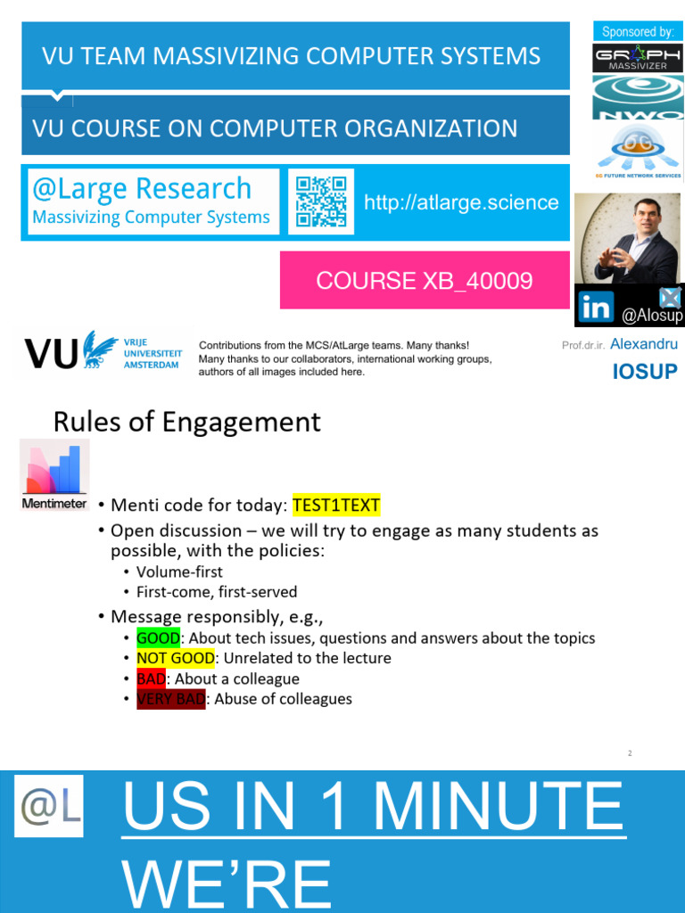 L00-1 CourseOverview 2023-2024 ComputerOrganization | PDF | Systems Theory | Computing