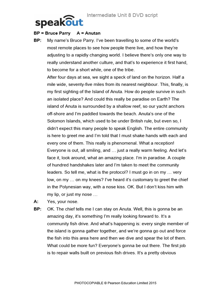 SO I U8 DVD Scripts | PDF