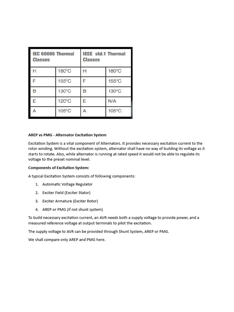 AREP vs PMG: Excitation Systems Explained | PDF | Technology & Engineering