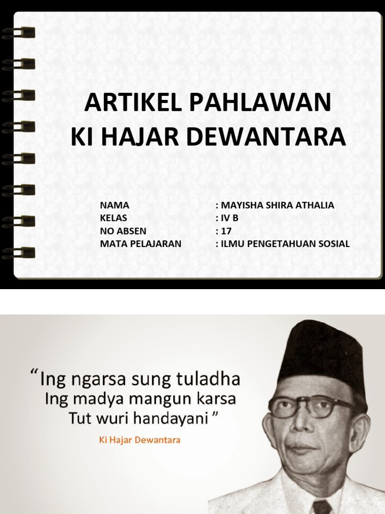 Artikel Ki Hajar Dewantara | PDF