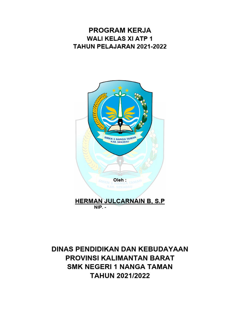 Proker Wali Kelas 2021-2022 | PDF