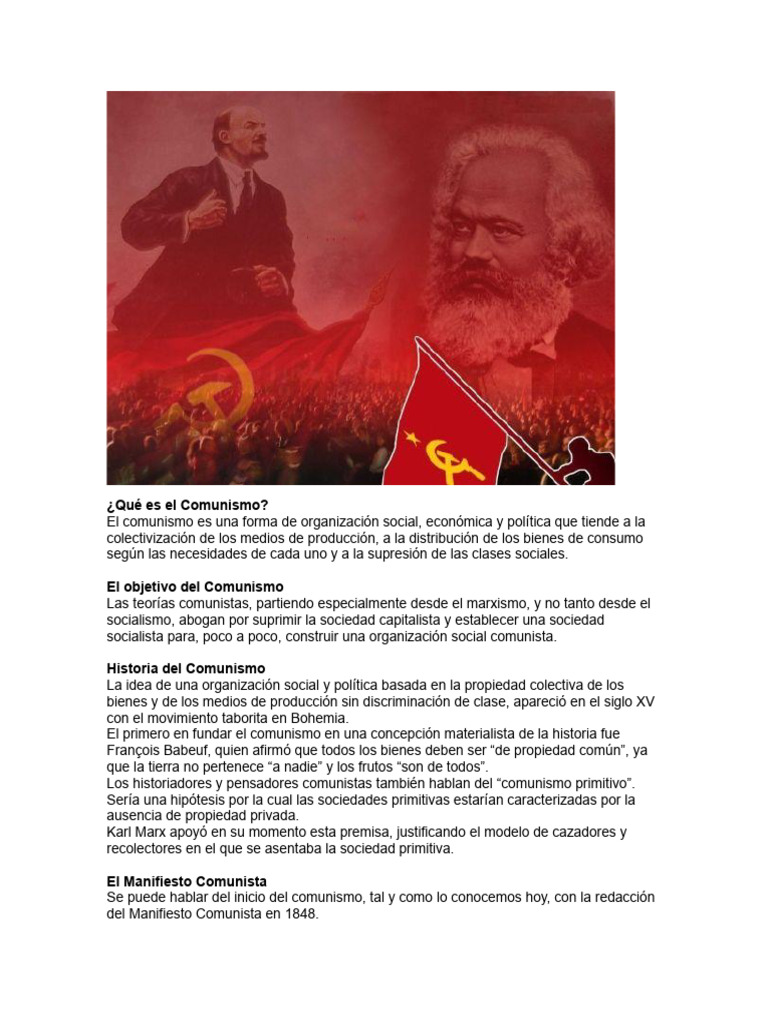Qué Es El Comunismo-BQ1-Act1 | PDF | Comunismo | Socialismo