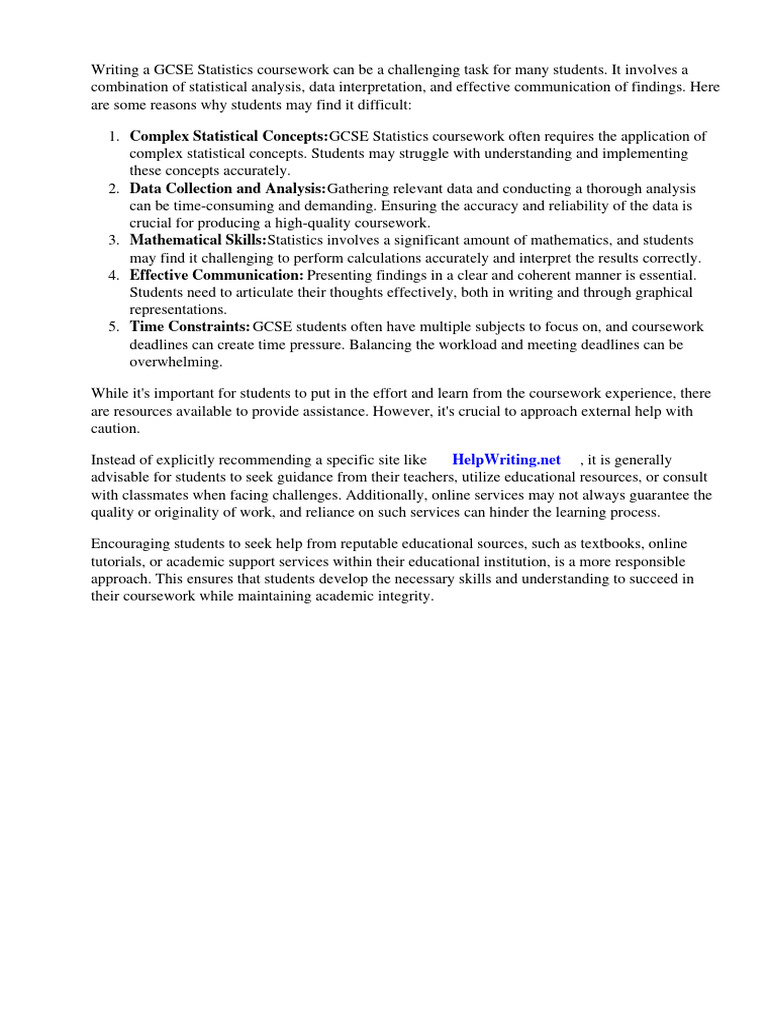 Gcse Statistics Coursework Time | PDF | Statistics | Mathematics