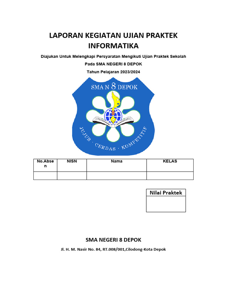 Laporan Praktek Informatika | PDF