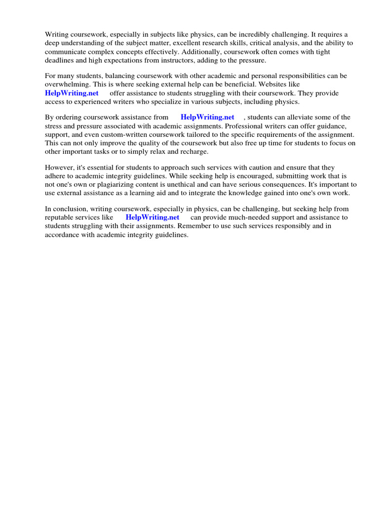 As Physics Coursework Case Study | PDF