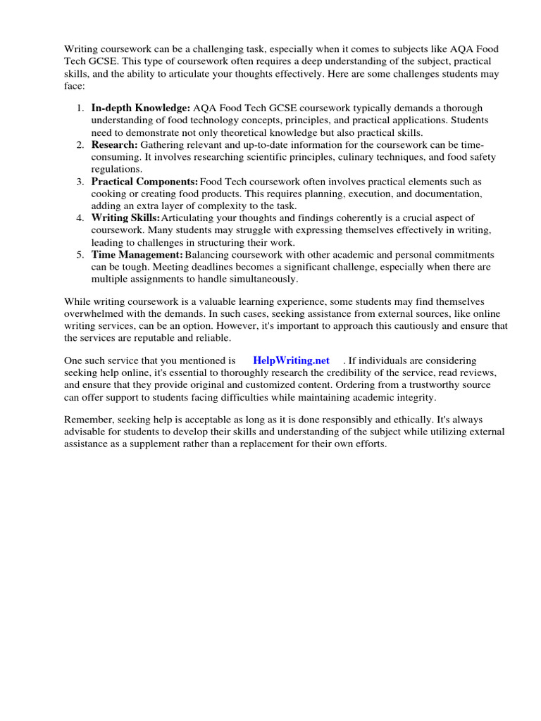 AQA Food Tech Coursework Tips | PDF | Vegetables | Cooking