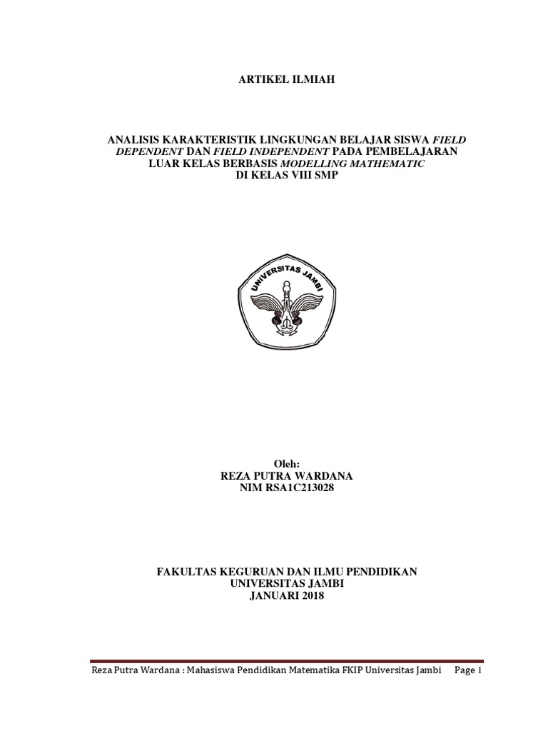 Artikel Ilmiah BINDO | PDF