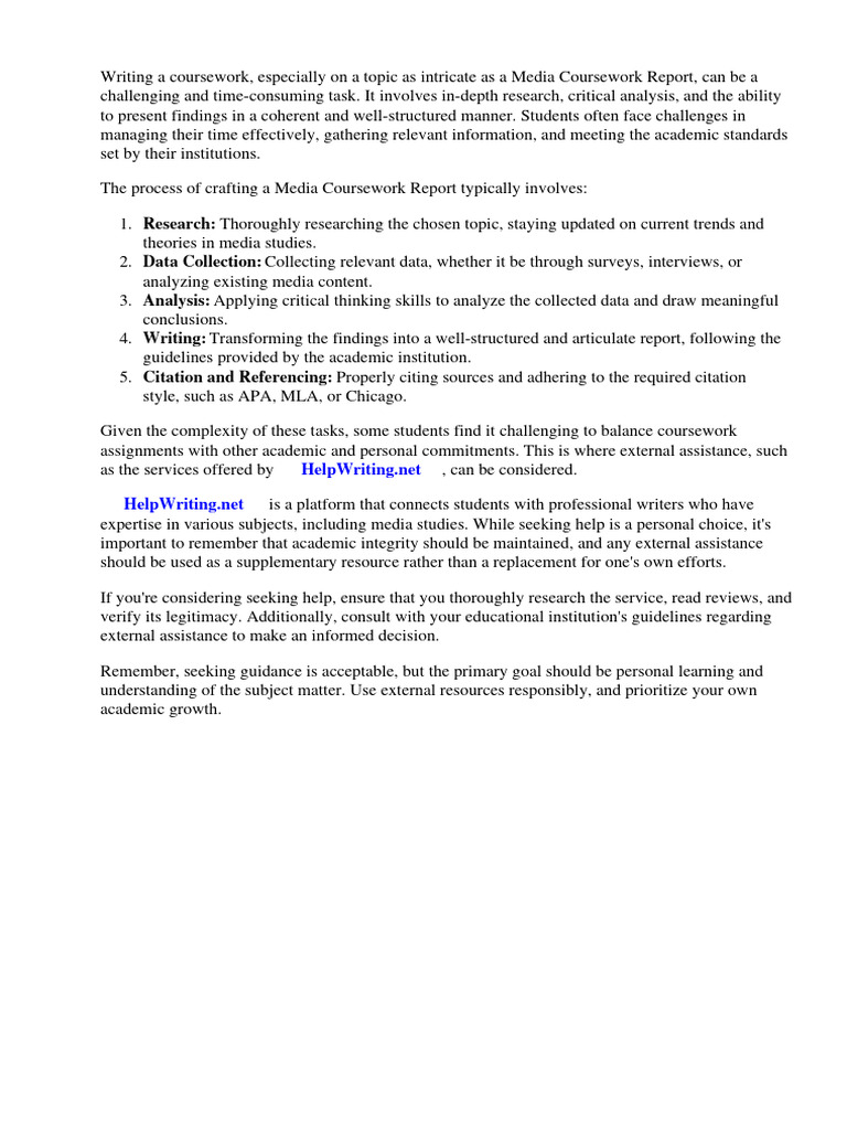 Media Coursework Report | Download Free PDF | Websites | Target Audience