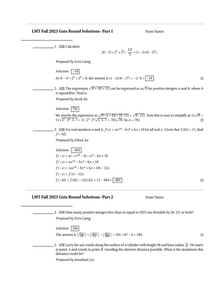 LMT Fall Gutssol 2023 | PDF