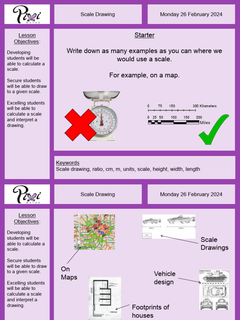 Scale Drawing PixiPPt | PDF | Length | Mathematics
