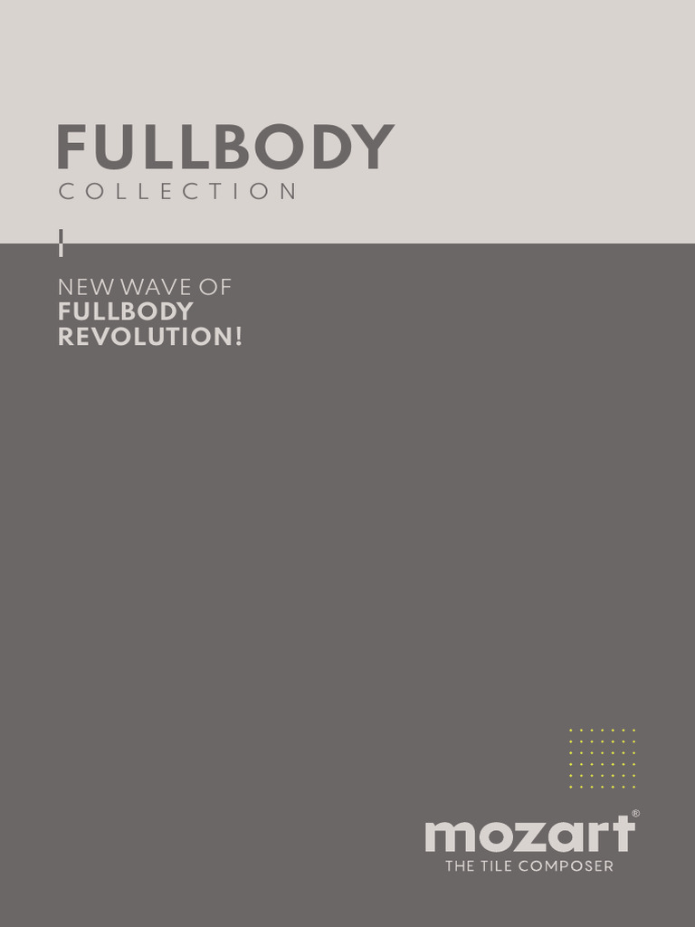 Mozart Fullbody Master E-Catalogue Sep 22 | PDF | Materials