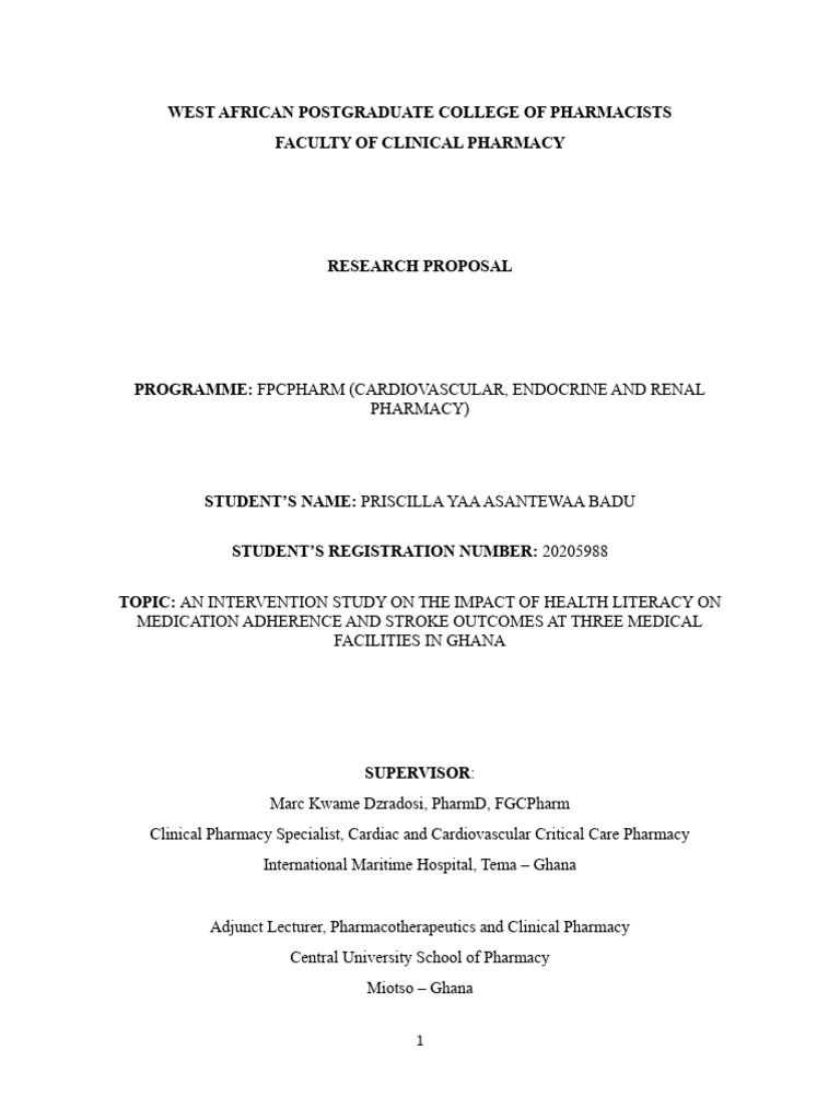 Yaa Asantewaa Proposal | PDF | Self-Improvement | Wellness