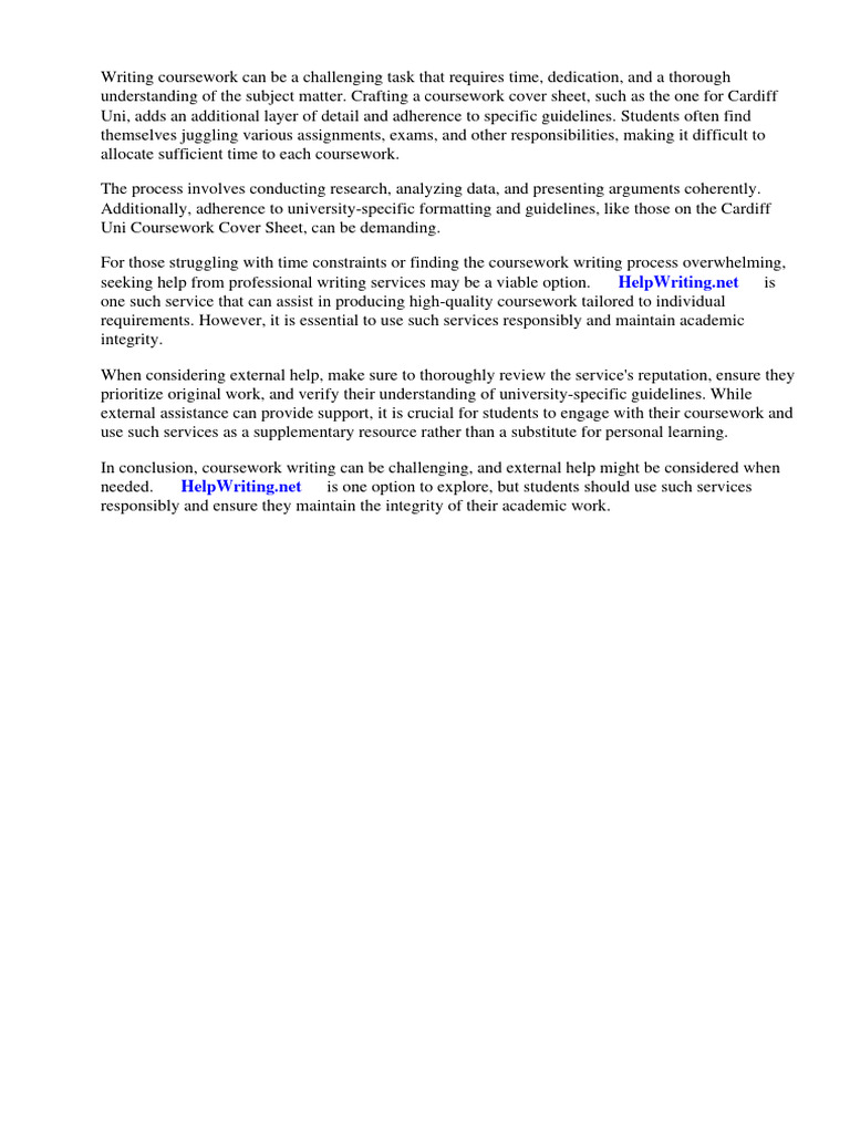 Cardiff Uni Coursework Cover Sheet | PDF | Brand | Consumer Behaviour