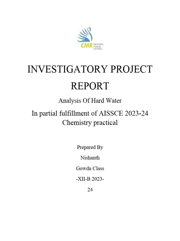 Chem Project Final | PDF | Titration | Chemistry