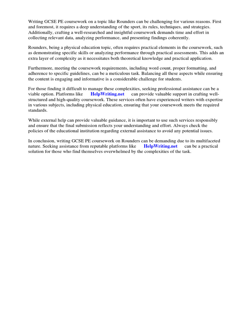 Gcse Pe Coursework Rounders | PDF | Physical Fitness | Flexibility ...