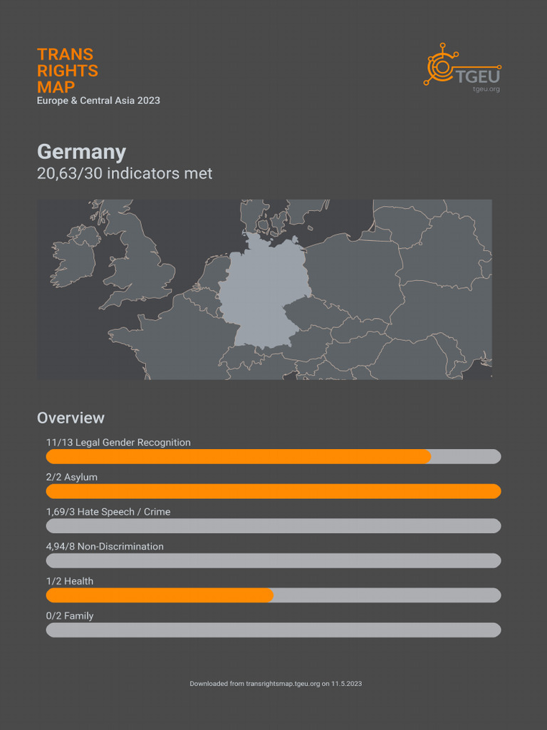 Tgeu Trans Rights Map 2022 Germany en | PDF