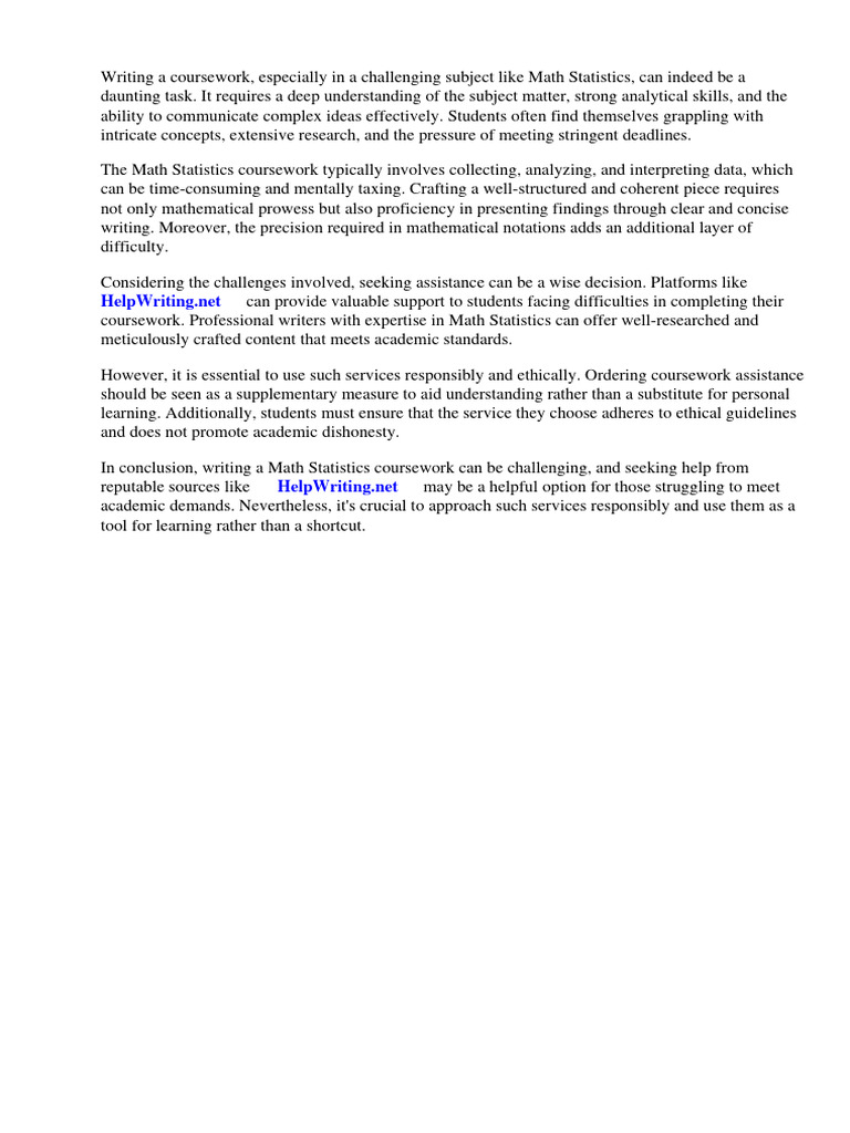 Maths Statistics Coursework Example | PDF | Sat | Intelligence Quotient