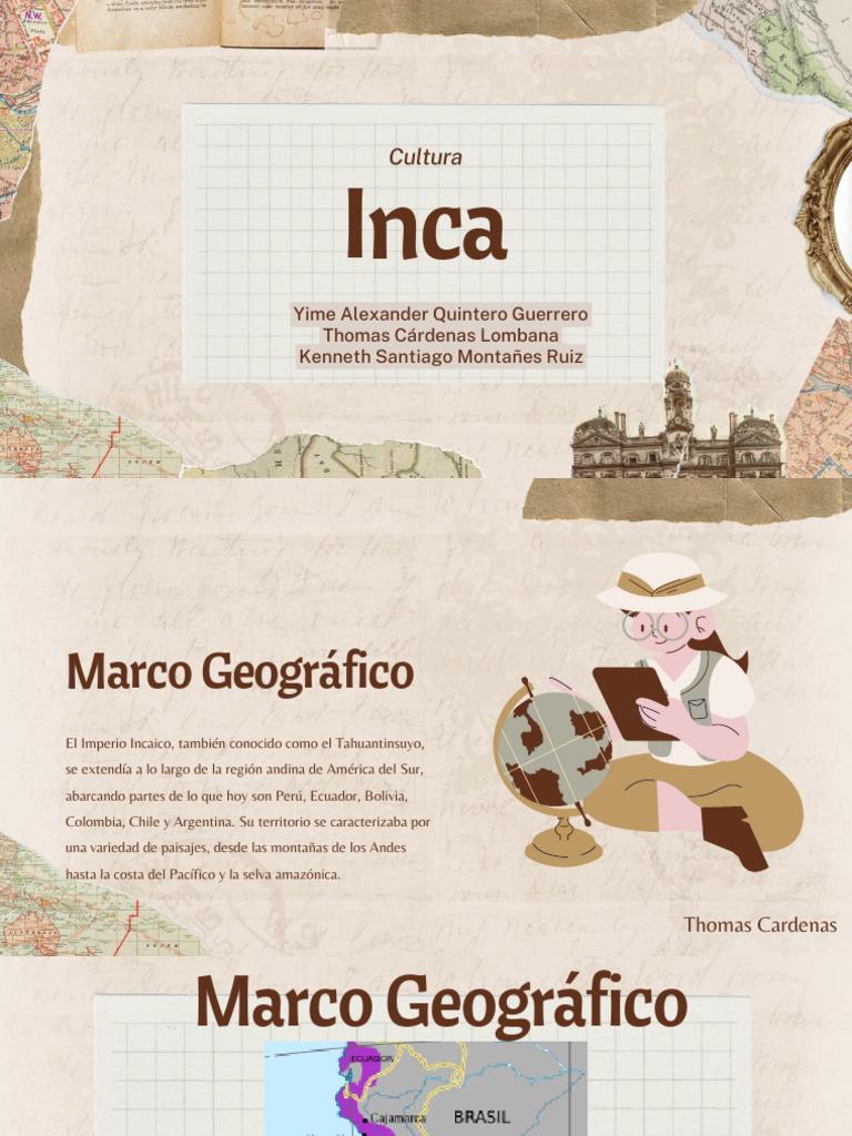 Presentación Geografía y Cultura Vintage Beige | PDF | Imperio Inca