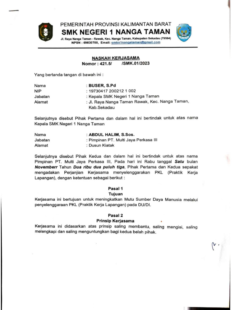 Mou PT - MJP Iii | PDF