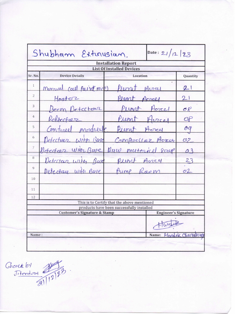 Installation Report - Shubham | PDF