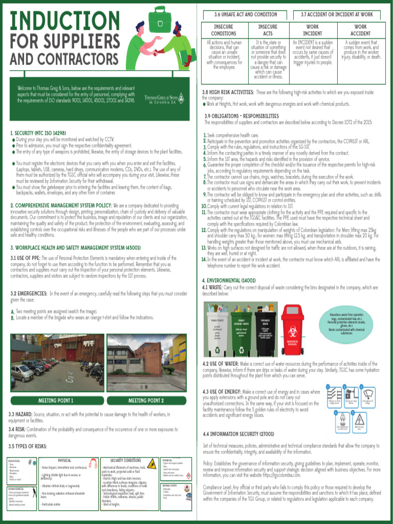 Visitor and Contrator Induction | PDF