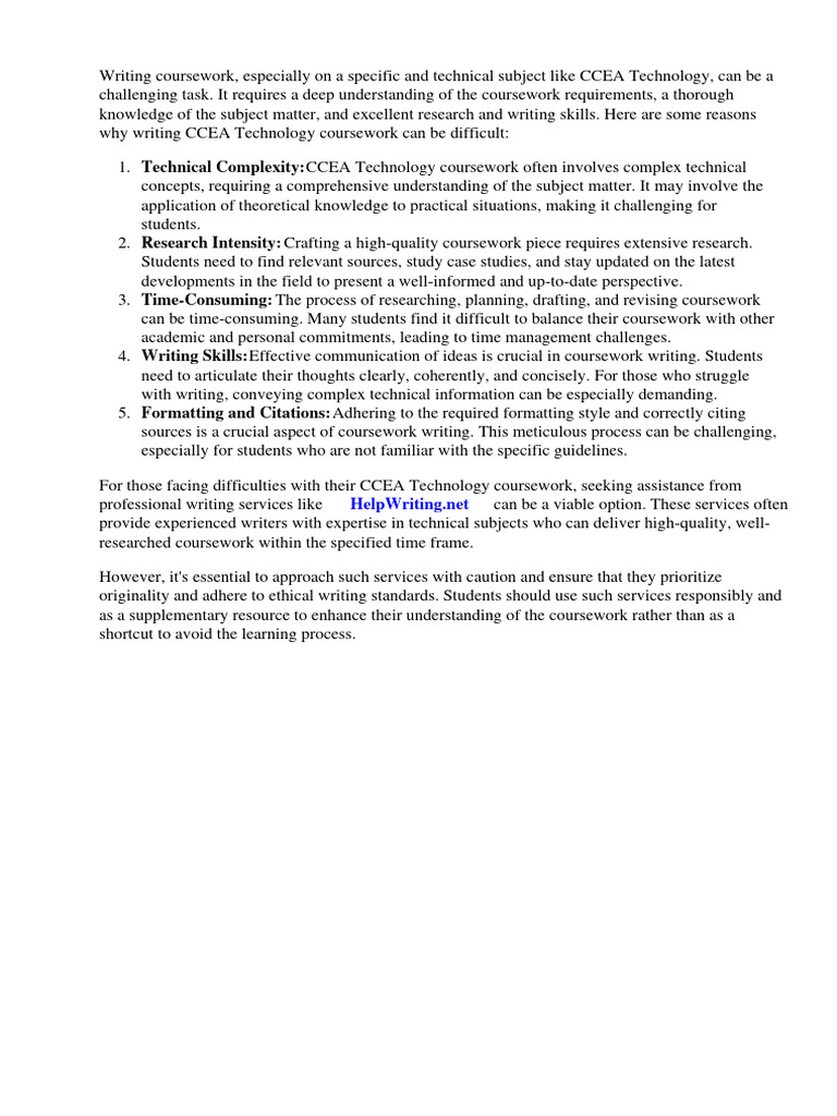 Ccea Technology Coursework | PDF | Information | World Wide Web