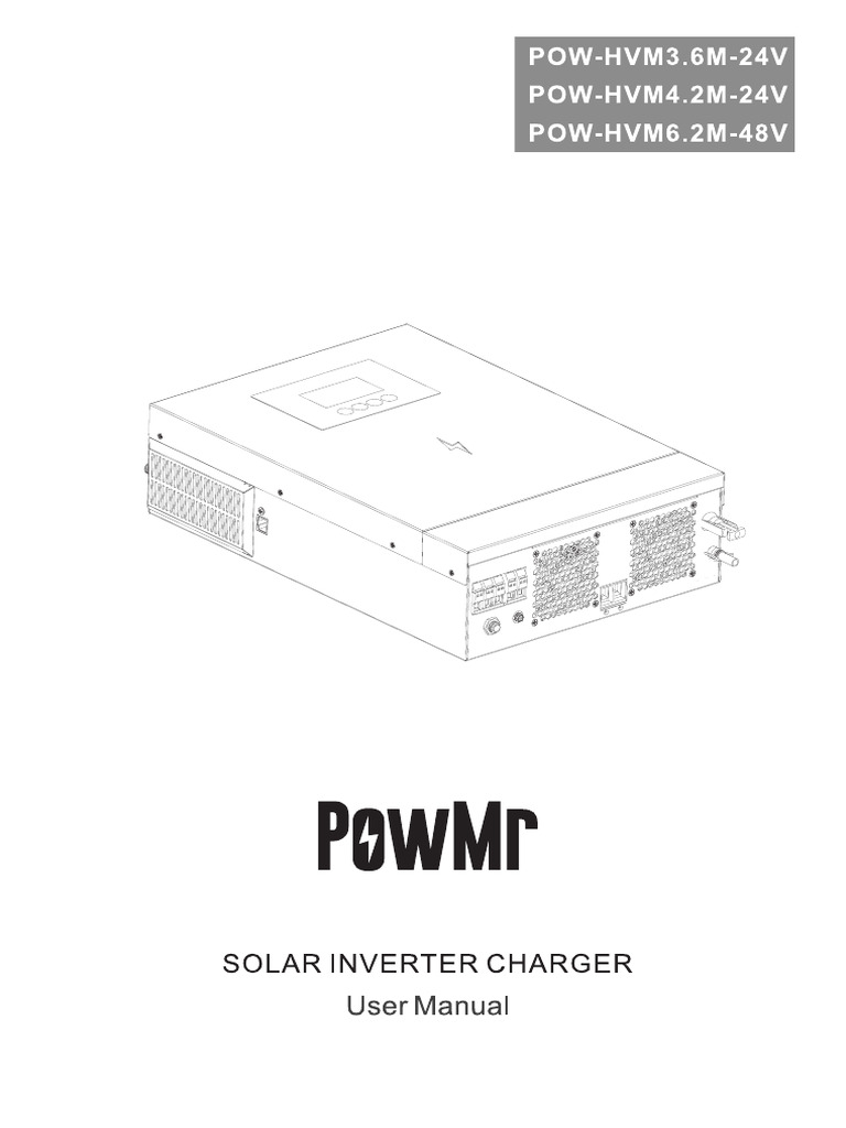 Pow Hvm4.2m Pow Hvm3.6m User Manual | PDF