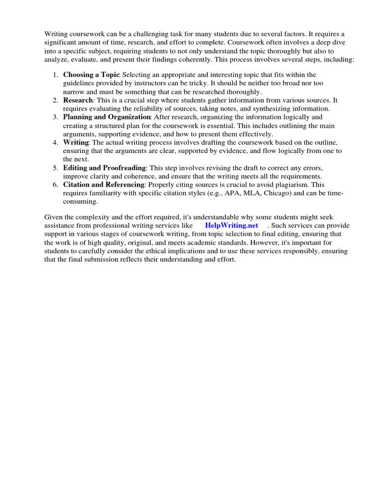 Coursework Evaluation Example | PDF | Course Evaluation | Educational ...