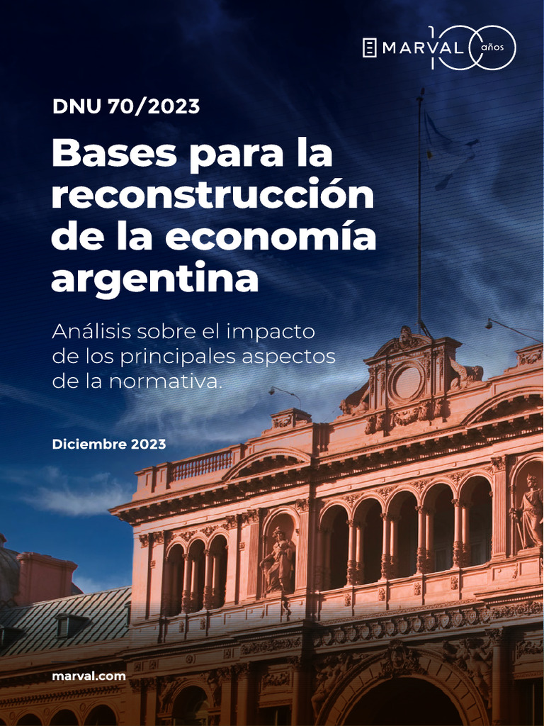 Dossier DNU 70 2023 Español | PDF
