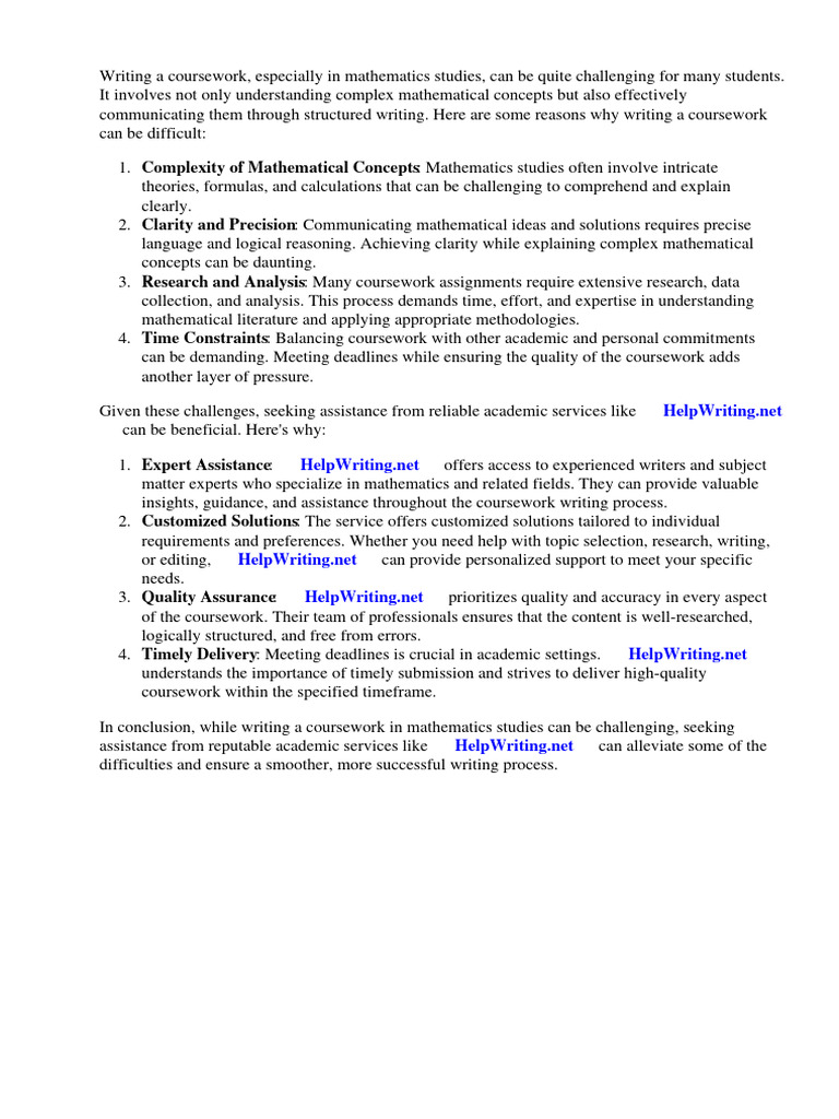 Maths Studies Coursework Ideas | PDF | Mathematics | Sat