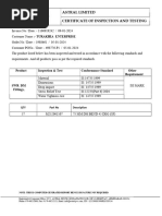 Ashirvad Pipes Pvt. LTD.: Test Report of Upvc Agri Pipes As Per Is 4985 ...