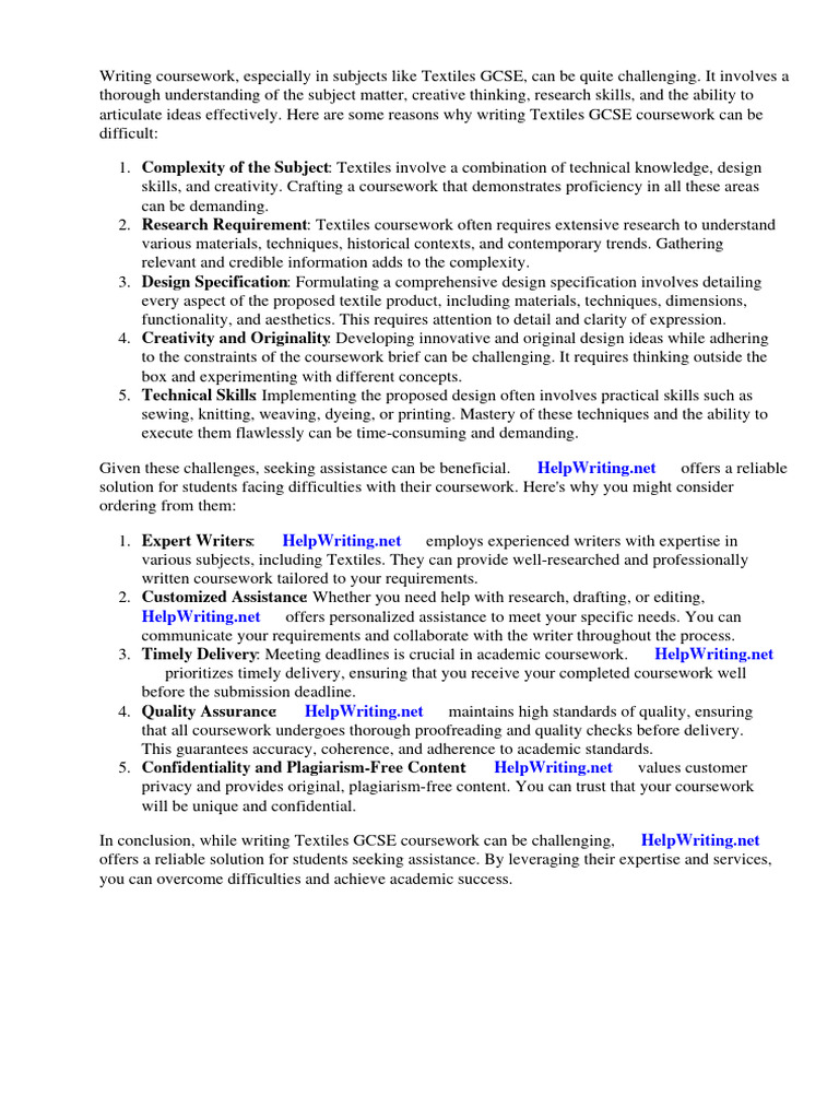 Textiles Gcse Coursework Design Specification | PDF | Creativity | Expert