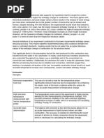Ethanol Combustion Heat Experiment | PDF | Combustion | Ethanol