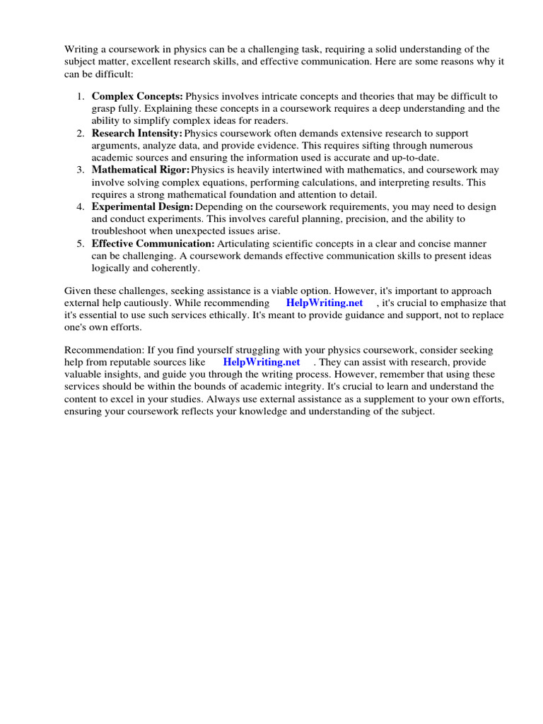 Physics Coursework Ideas | PDF | Mathematics | Physics