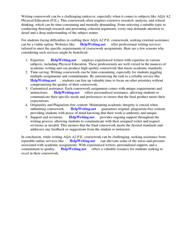AQA A2 P.E. Coursework Help Guide | PDF | Physical Fitness | Skeletal ...