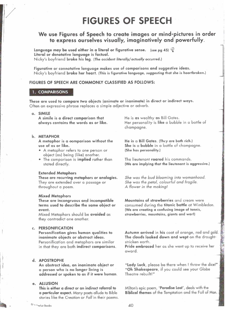 Figures of Speech | PDF
