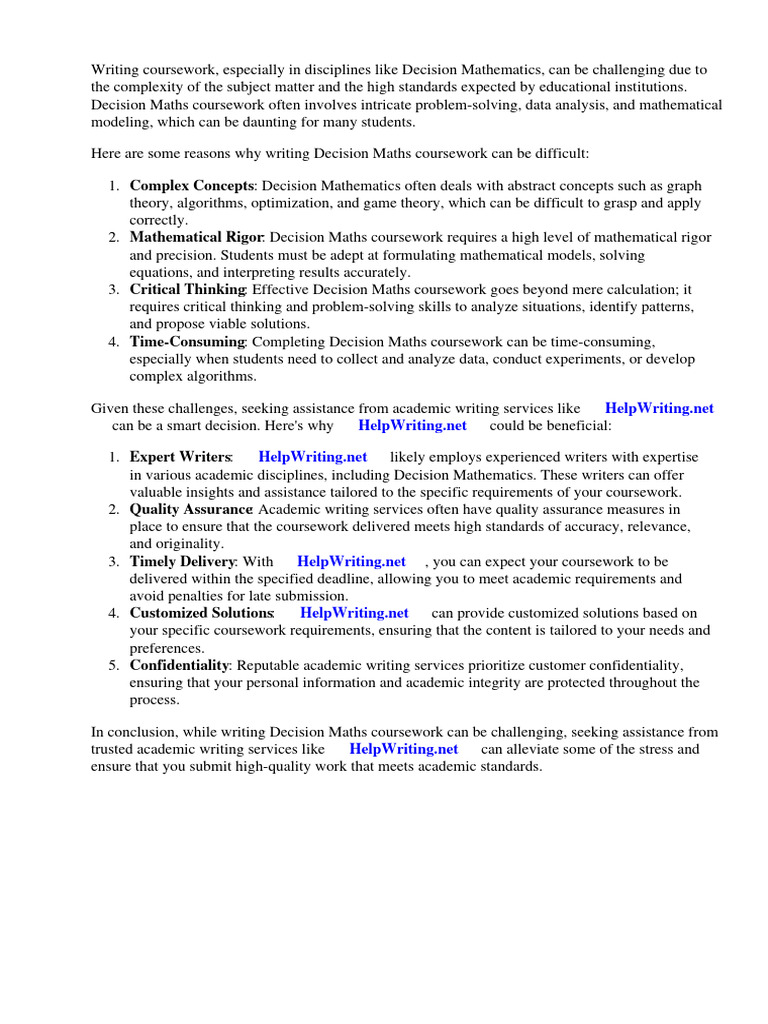 Decision Maths Coursework Ideas | PDF | Mathematics | Vertex (Graph Theory)