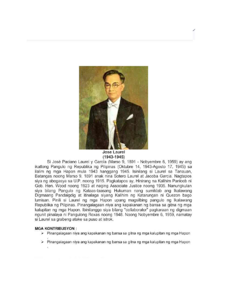 Biography of The President of The Philippines | PDF