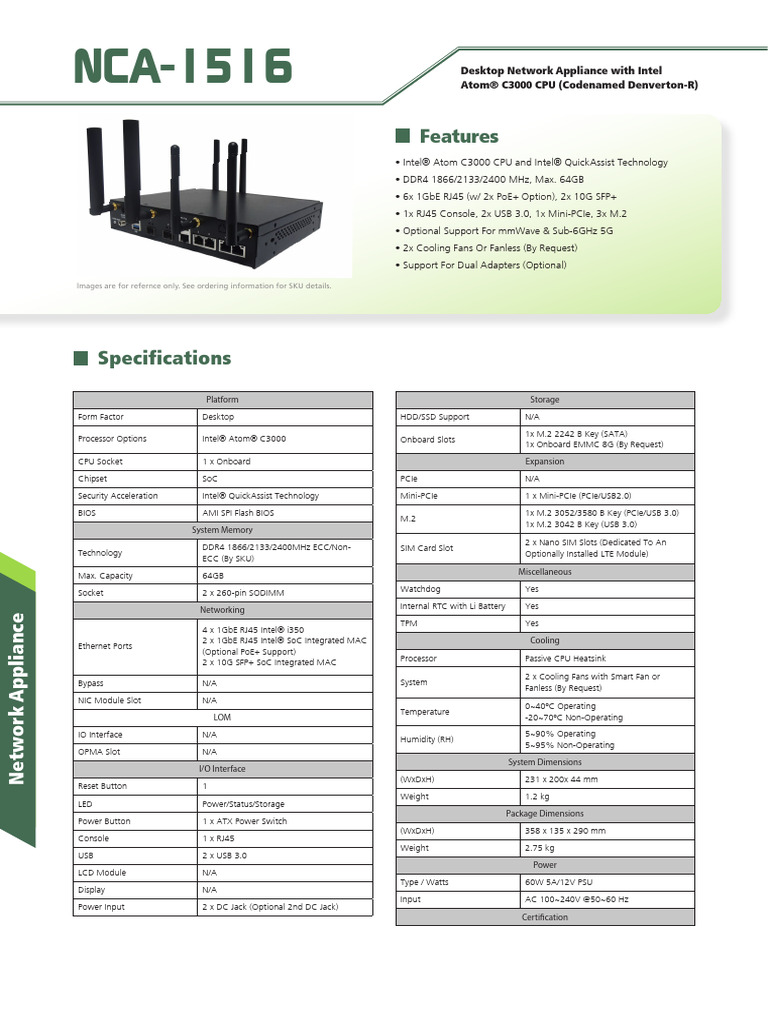 NCA-1516-DM-v1 2023 10 24 | PDF | Intel | Electronics
