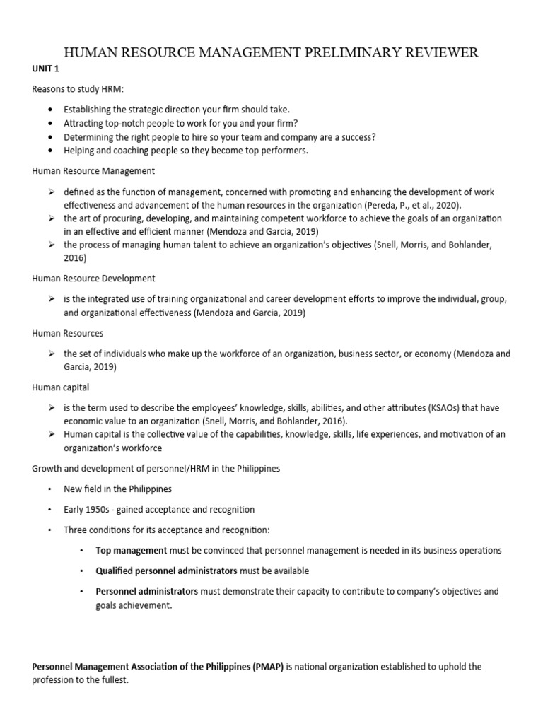 HRM Overview and Career Path Guide | PDF | Human Resources | Human ...