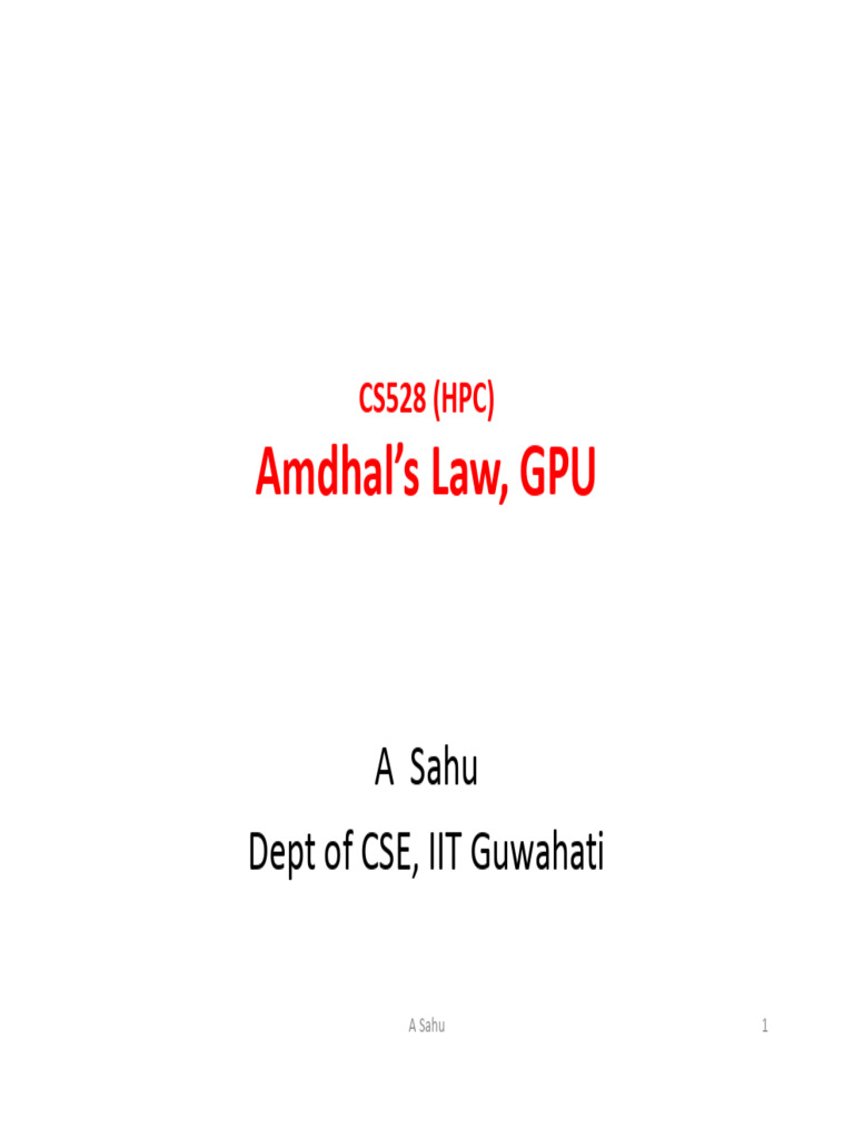 Lec 14 | PDF | Graphics Processing Unit | Multi Core Processor