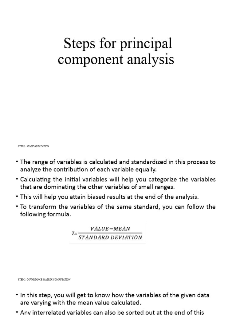 Principal Component Analysis | PDF | Eigenvalues And Eigenvectors | Principal Component Analysis