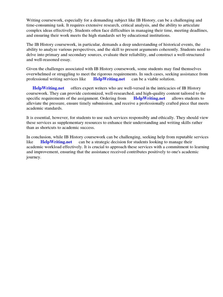 Ib History Coursework Titles | PDF | Essays