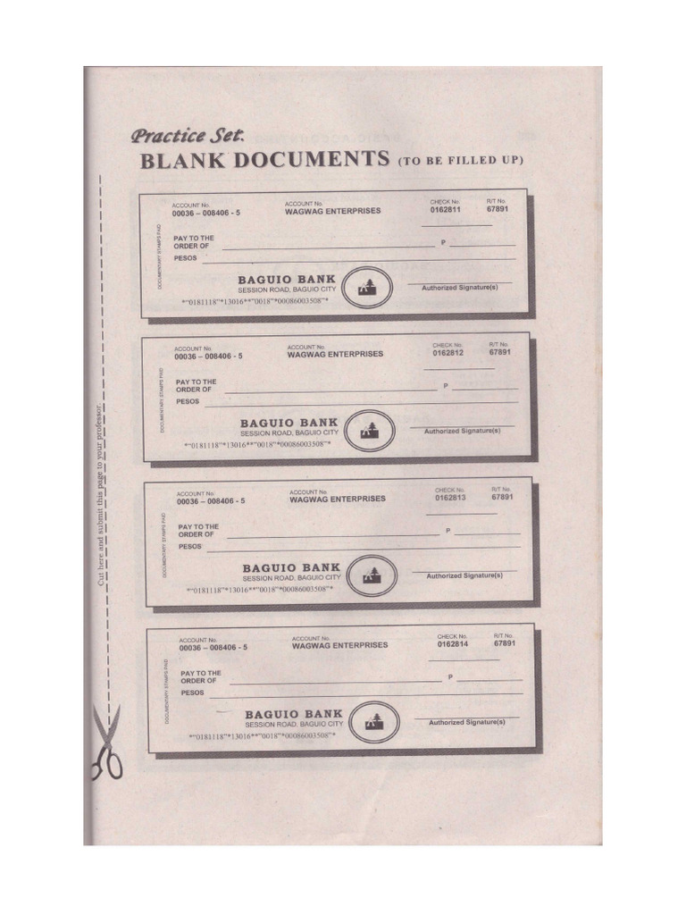 Blank Checks | PDF