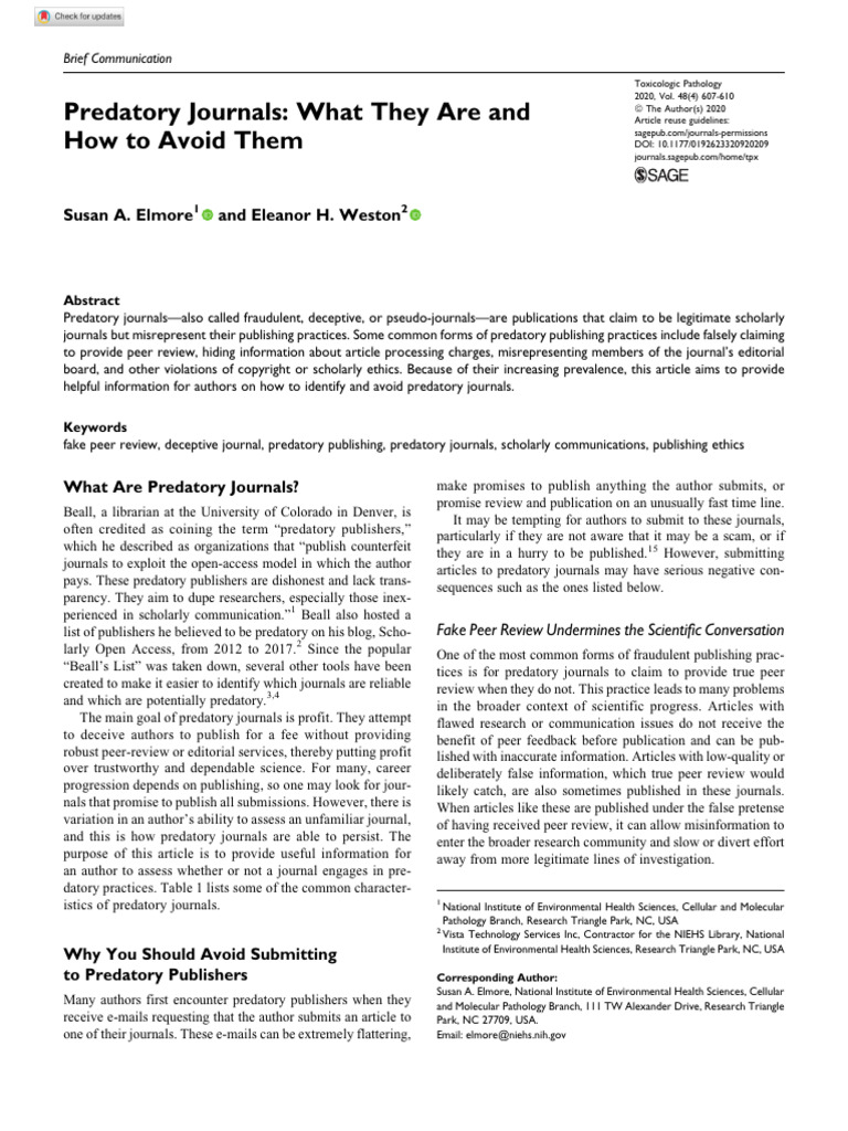 Predatory Journals 2020 | PDF | Academic Journal | Pub Med