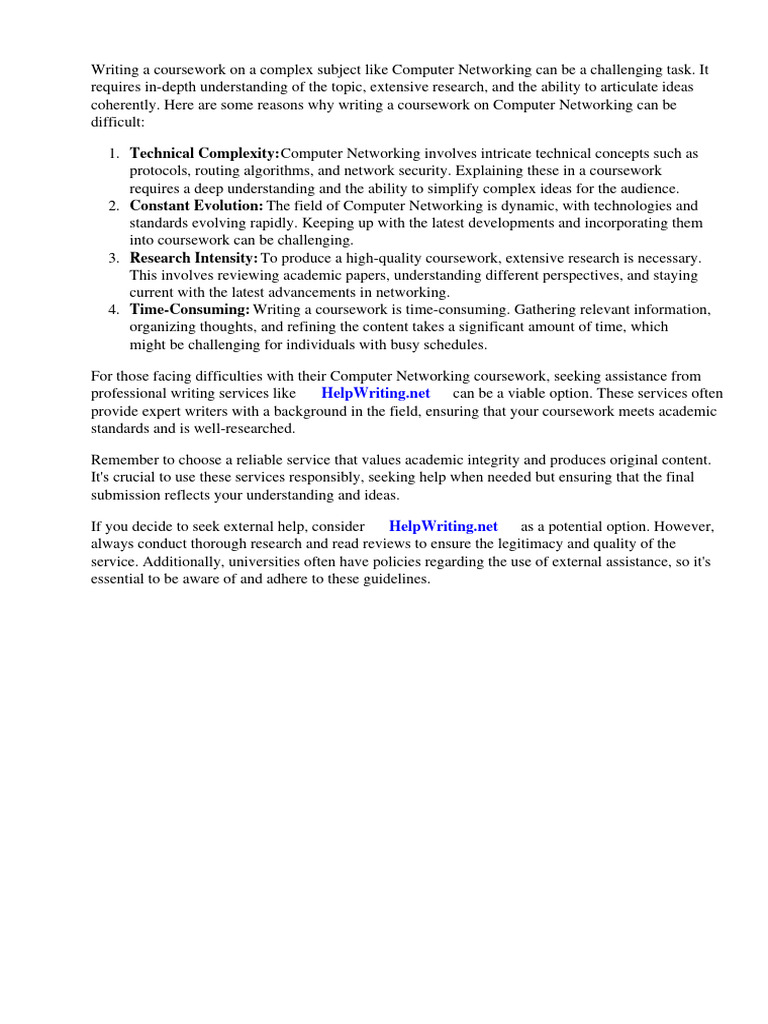 Computer Networking Coursework | PDF | Computer Network | Network Topology